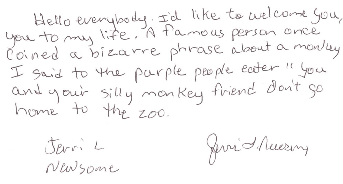 Video Handwriting Analysis Of The Month Jerri 1 Of 2 Handwriting 